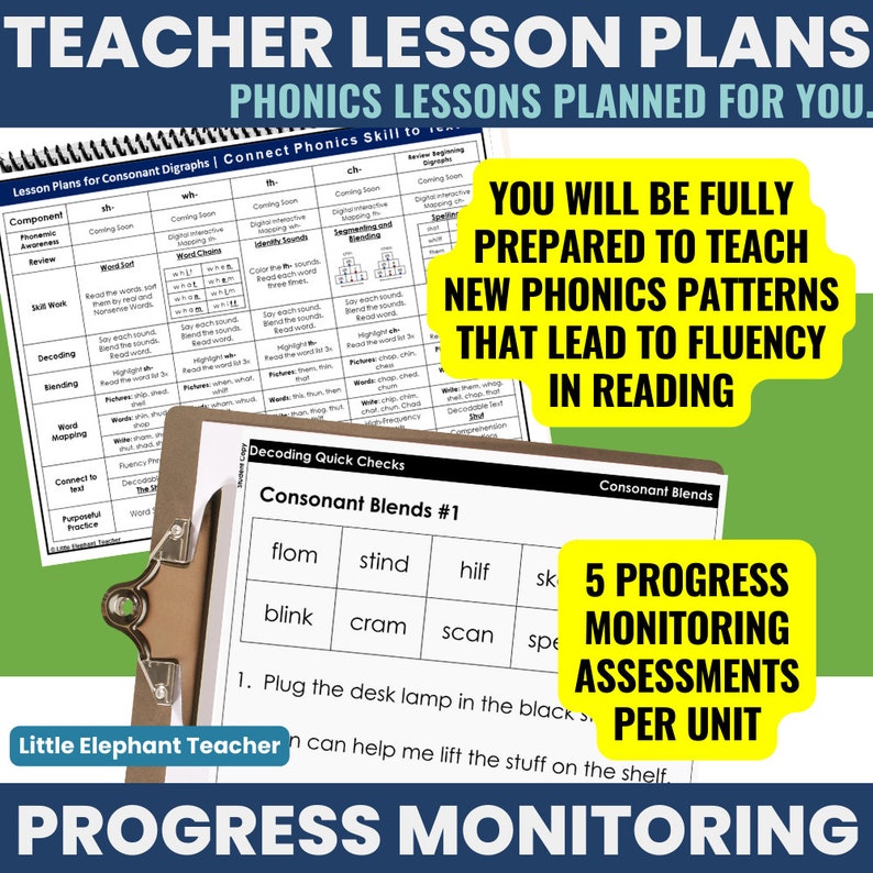 Teacher Curriculum - Ending Consonant Blends Phonics Printable ...