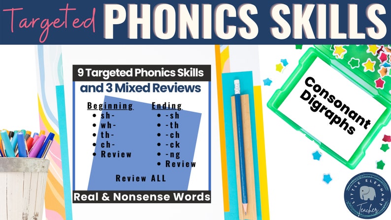 Phonics Digraph Word Lists Phonics Printable Cards Phonics Word Lists ...