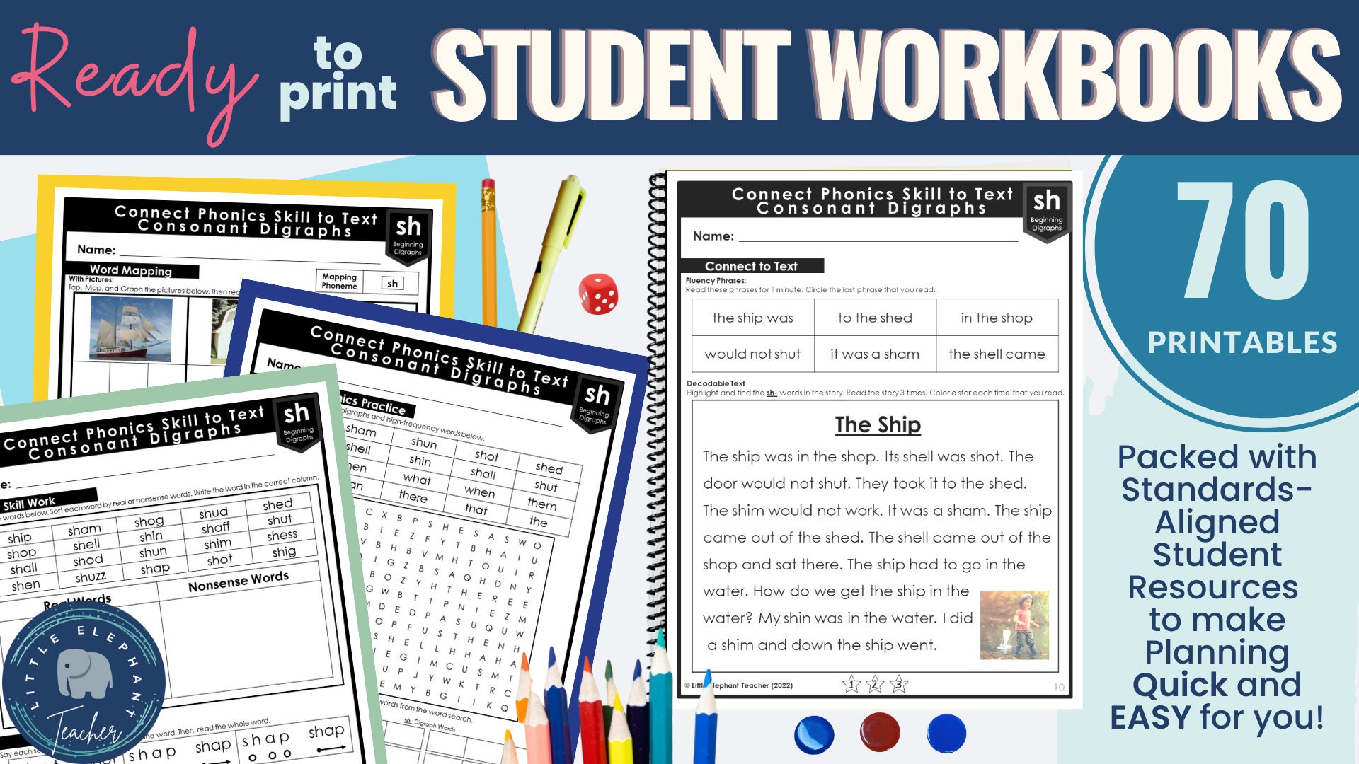 Reading Curriculum - Consonant Digraphs Phonics Printable Worksheets ...