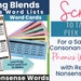 Phonics Word Cards Ending Blend Phonics Printable Phonics Word Lists ...