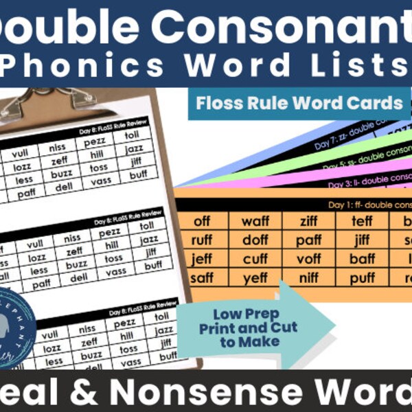 Consonants Printable - Etsy