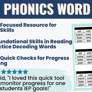 Long Vowel Words Vowel Teams - Phonics Printable Cards - Phonics Word ...