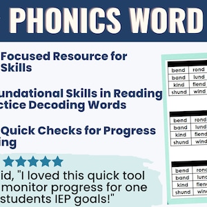 Phonics Word Cards Ending Blend - Phonics Printable - Phonics Word ...