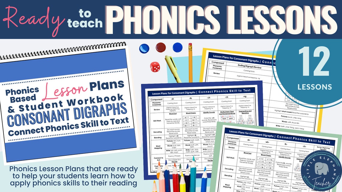 Reading Curriculum - Consonant Digraphs Phonics Printable Worksheets ...