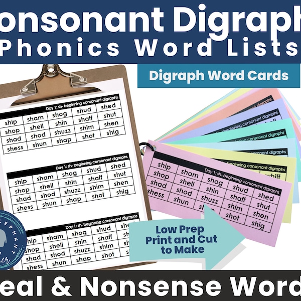 Phonics Word Lists - Etsy