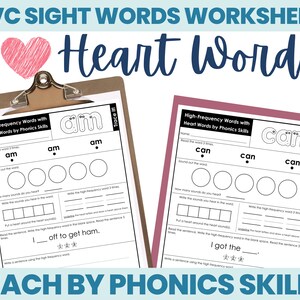 CVC Words | Sight Word Worksheets and Practice | Science of Reading ...