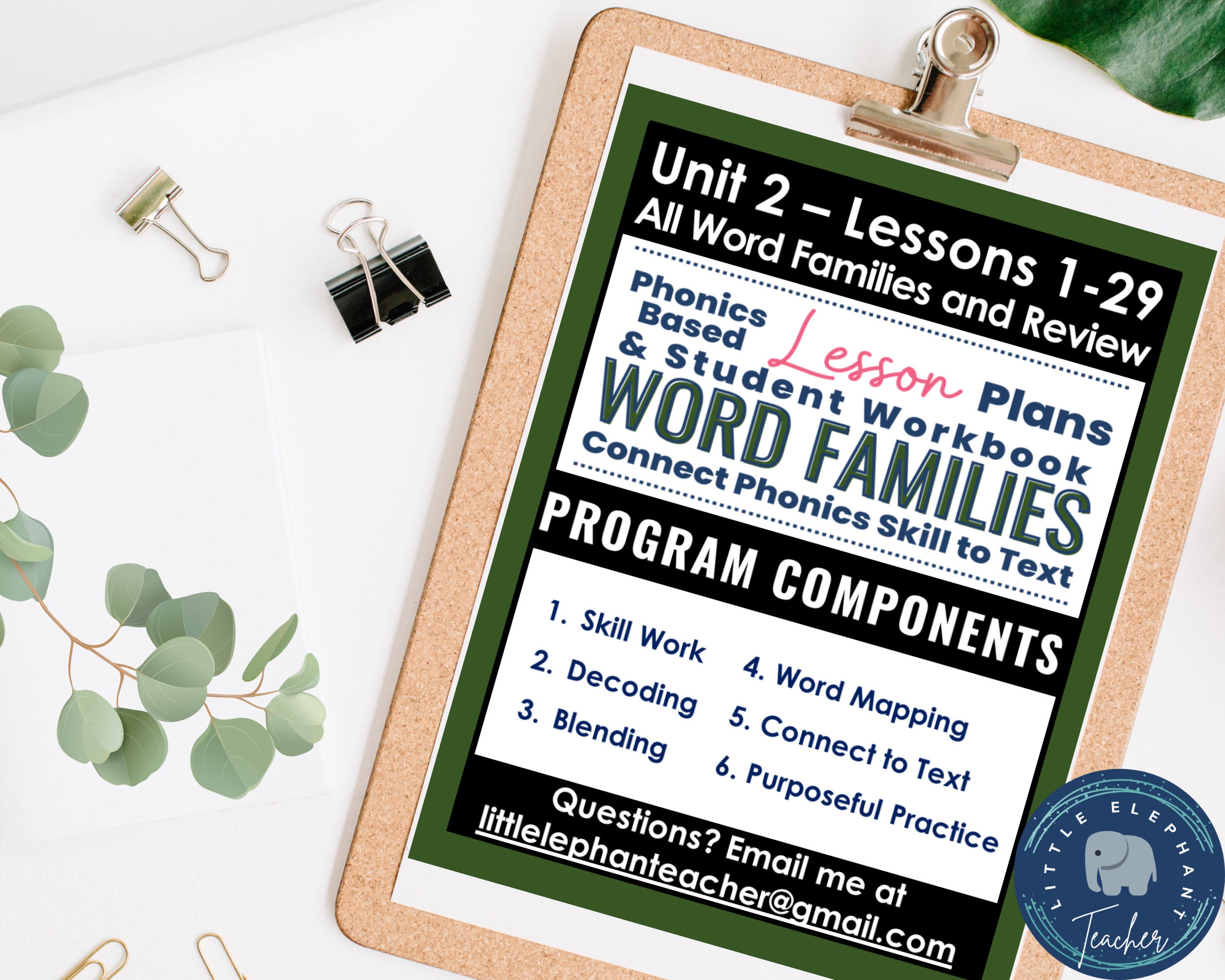 Reading Curriculum - Word Families Short Vowel CVC Words Phonics ...