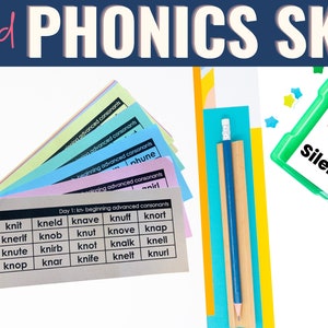 Phonics Word Lists Phonics Printable Cards for Real and - Etsy