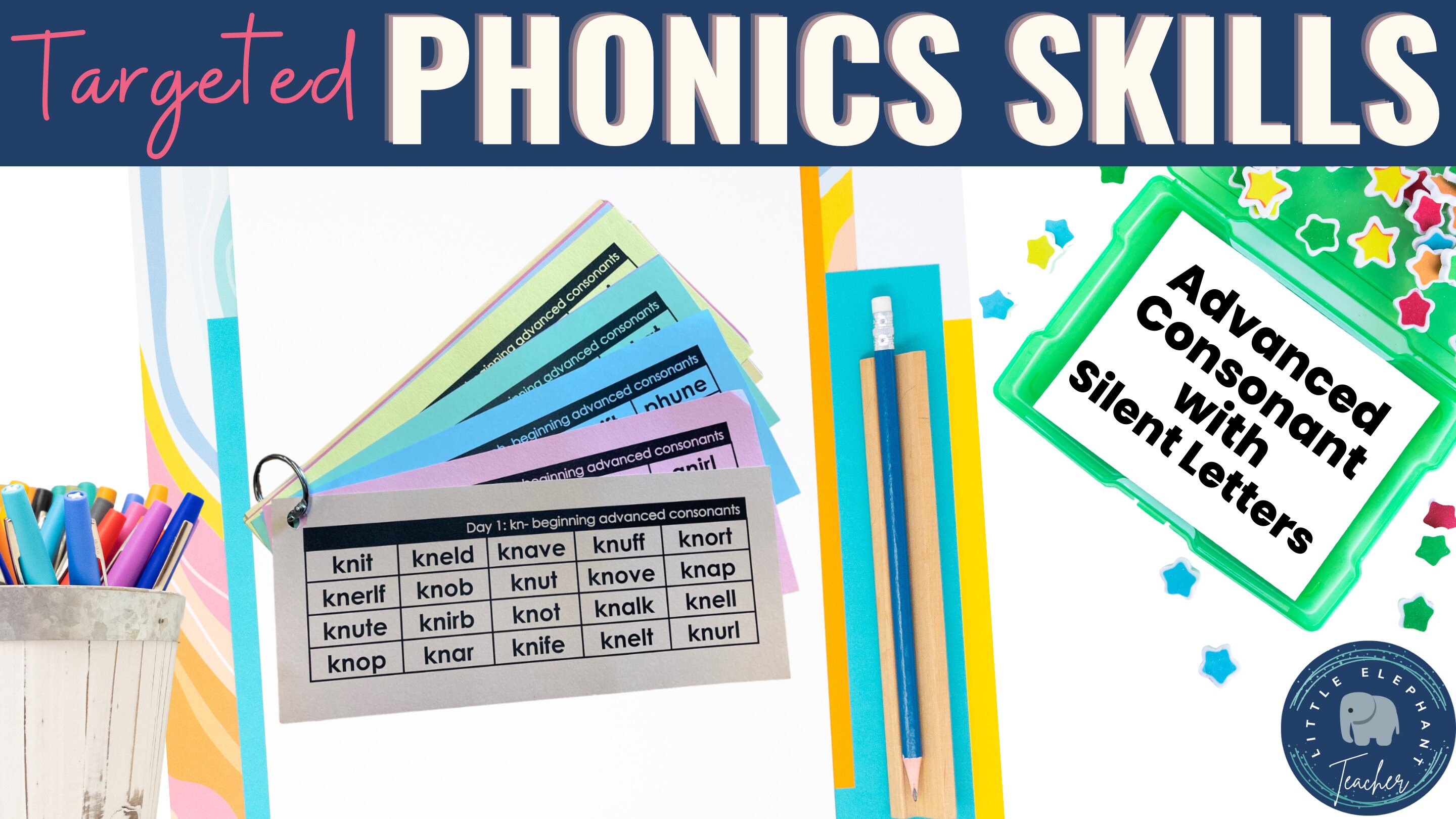 Phonics Word Lists Phonics Printable Cards for Real and Nonsense Words ...