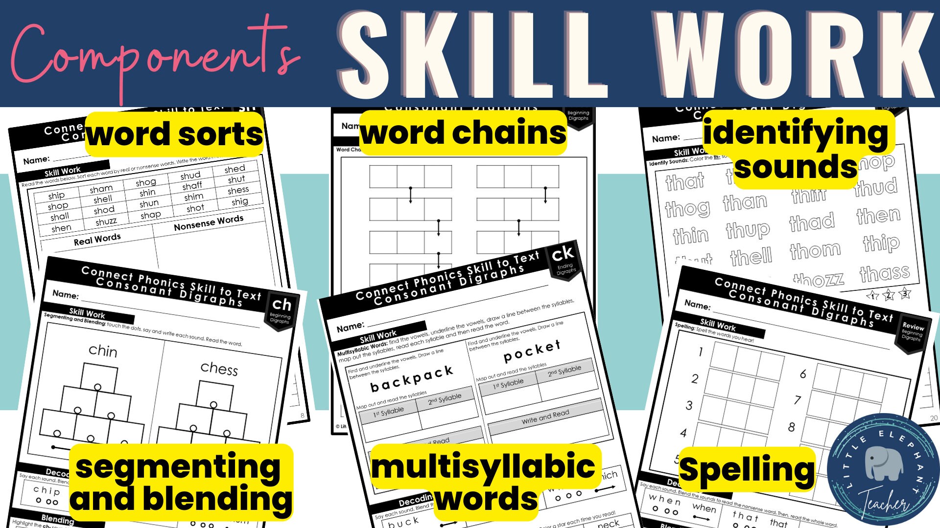 Reading Curriculum - Consonant Digraphs Phonics Printable Worksheets ...