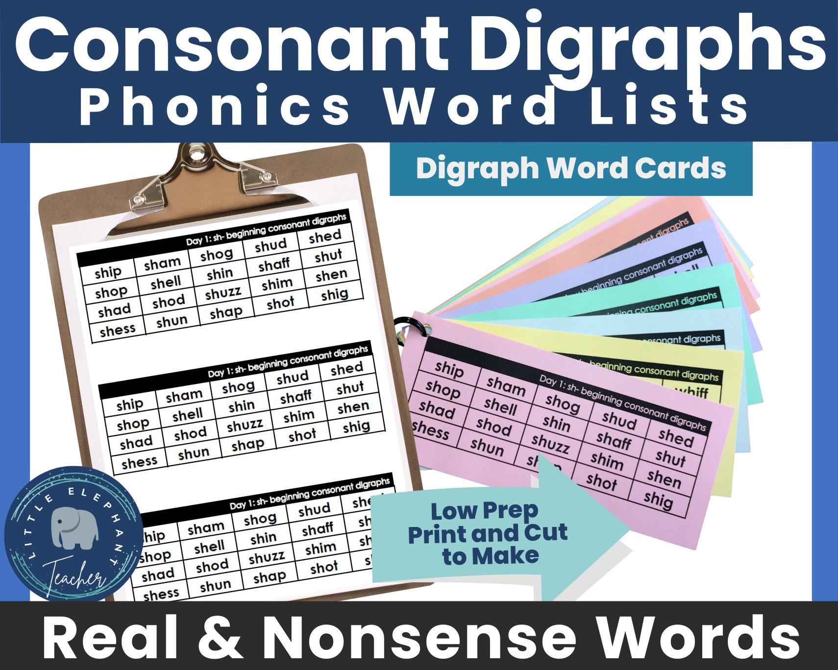 Phonics Printable Word Cards | Homeschool Printables | Word Lists With ...