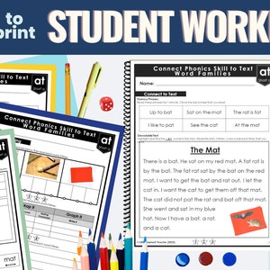 Reading Curriculum - Word Families Short Vowel CVC Words Phonics ...