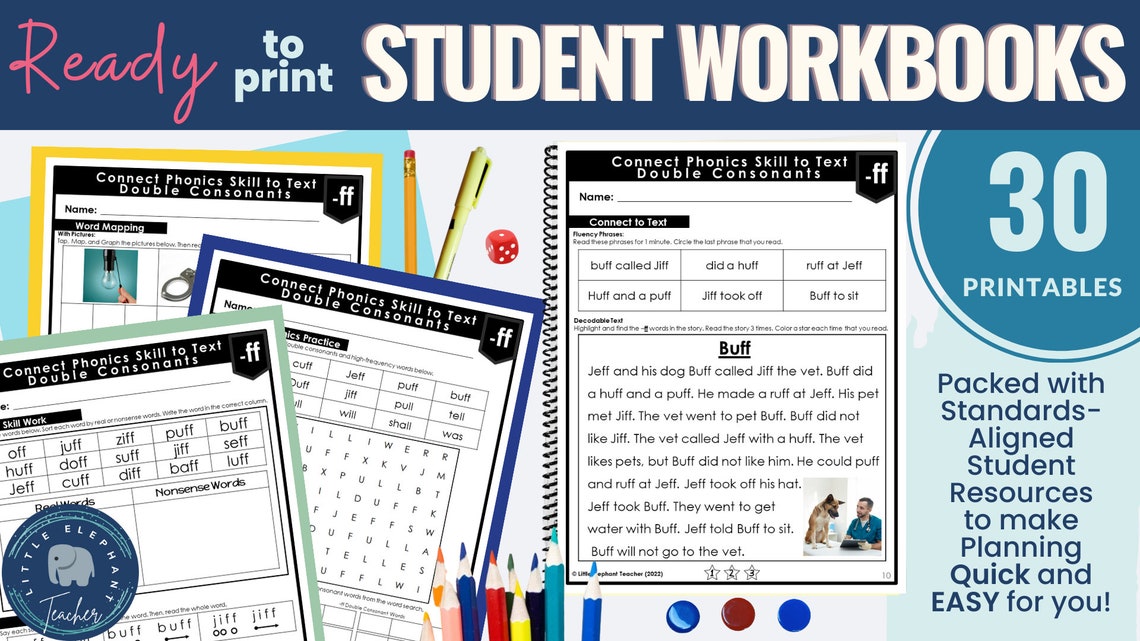 Reading Curriculum Floss Rule FLSZ Phonics Printable Worksheets ...