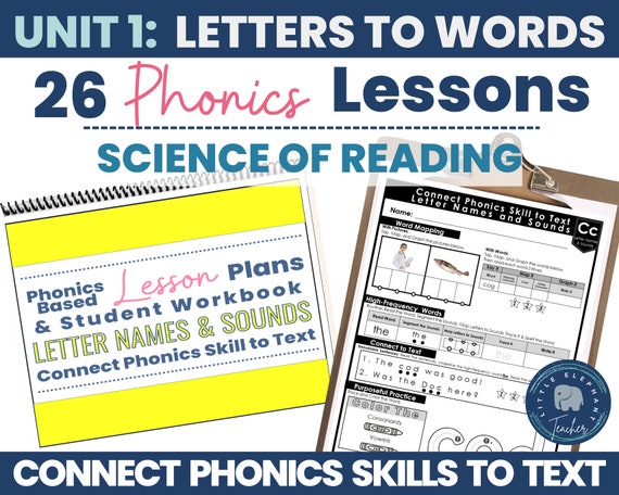 Phonics Lesson Plans and Worksheets Science of Reading Aligned - Etsy