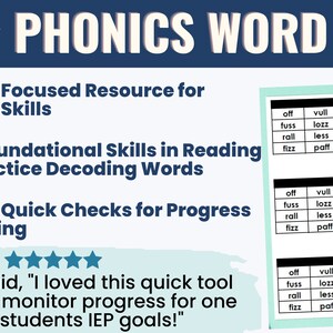 Phonics Printable Cards - Floss Rule Double Consonants Phonics Word ...