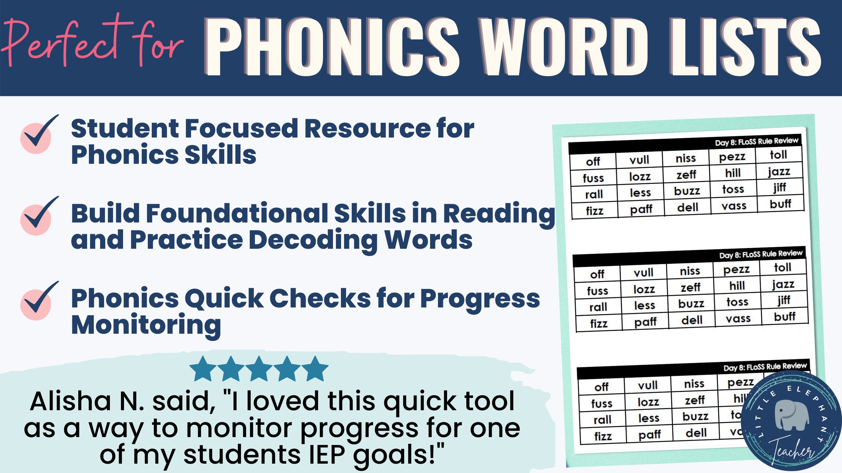 Phonics Printable Cards - Floss Rule Double Consonants Phonics Word ...