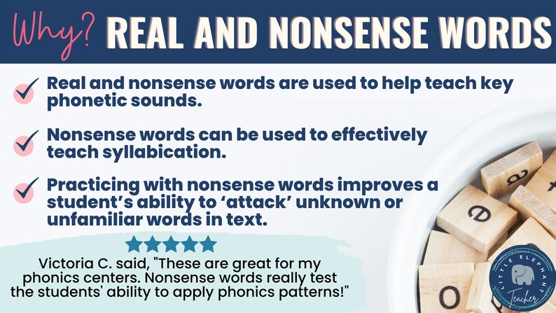 Phonics Word Cards Ending Blend - Phonics Printable - Phonics Word Lists Real and Nonsense Words ...