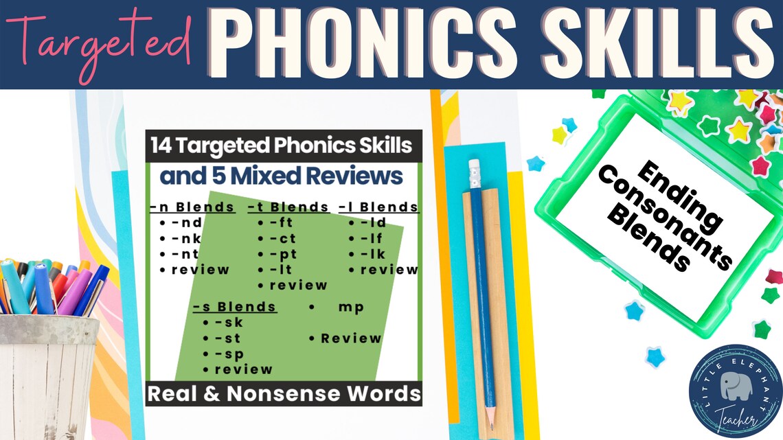 Phonics Word Cards Ending Blend Phonics Printable Phonics Word Lists ...