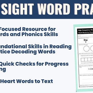 Open Syllables Sight Word Worksheets & Practice | Science of Reading ...