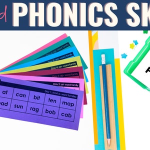 CVC Word Lists - Phonics Printable Cards - Phonics Word Lists Word ...