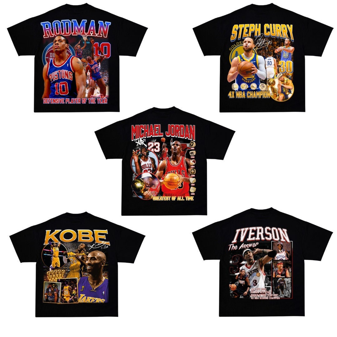 Ready to Print 5 Png File. Basketball Bootleg Design, Kobe Bryant ...