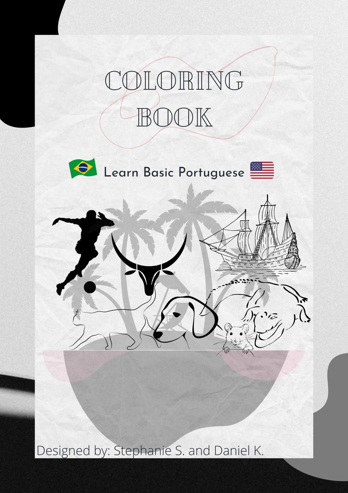 Learn Portuguese A to Z Coloring Book - Etsy