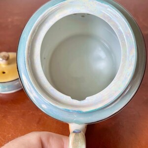 Japanese Hand Painted Porcelain Lusterware Tea Set 9 Piece 1930’s Blue ...