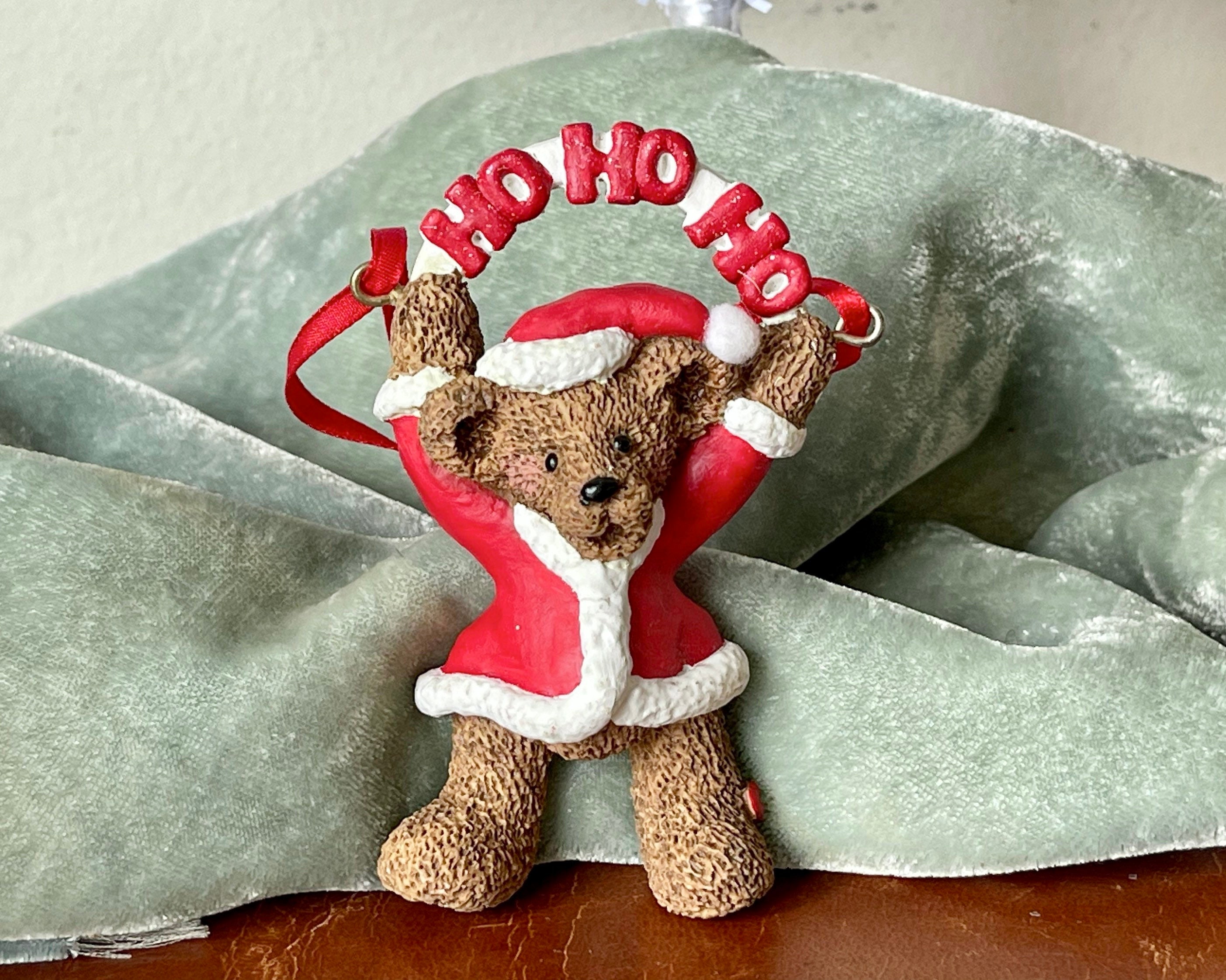 Vintage Kurt Adler Fireman Santa Bears Holly Bearies Santa Bears ...