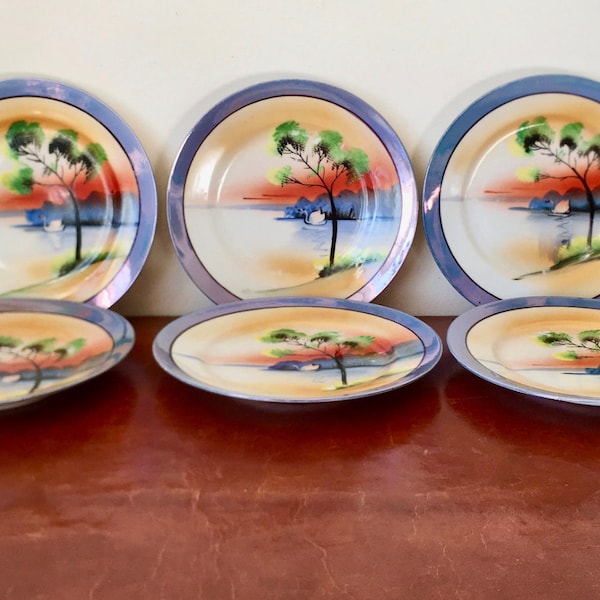 Noritake Luster Plates - Etsy