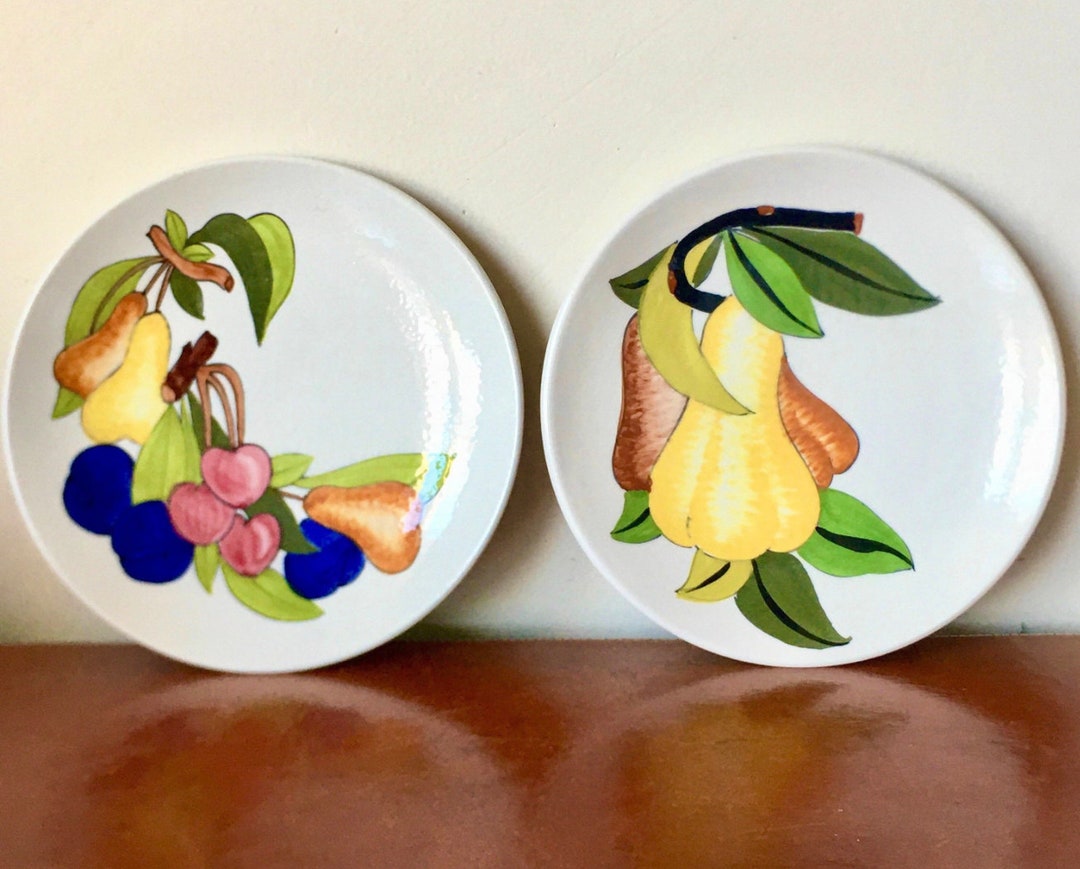 Hand Painted Fruit Plates