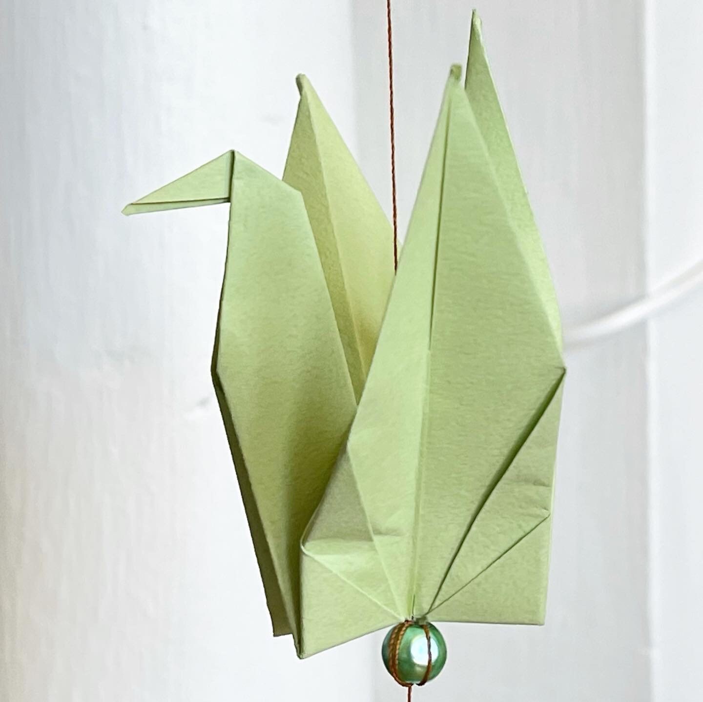 Rainbow Origami Crane Hanging Mobile Set of 6 Hand Folded Pastel ...