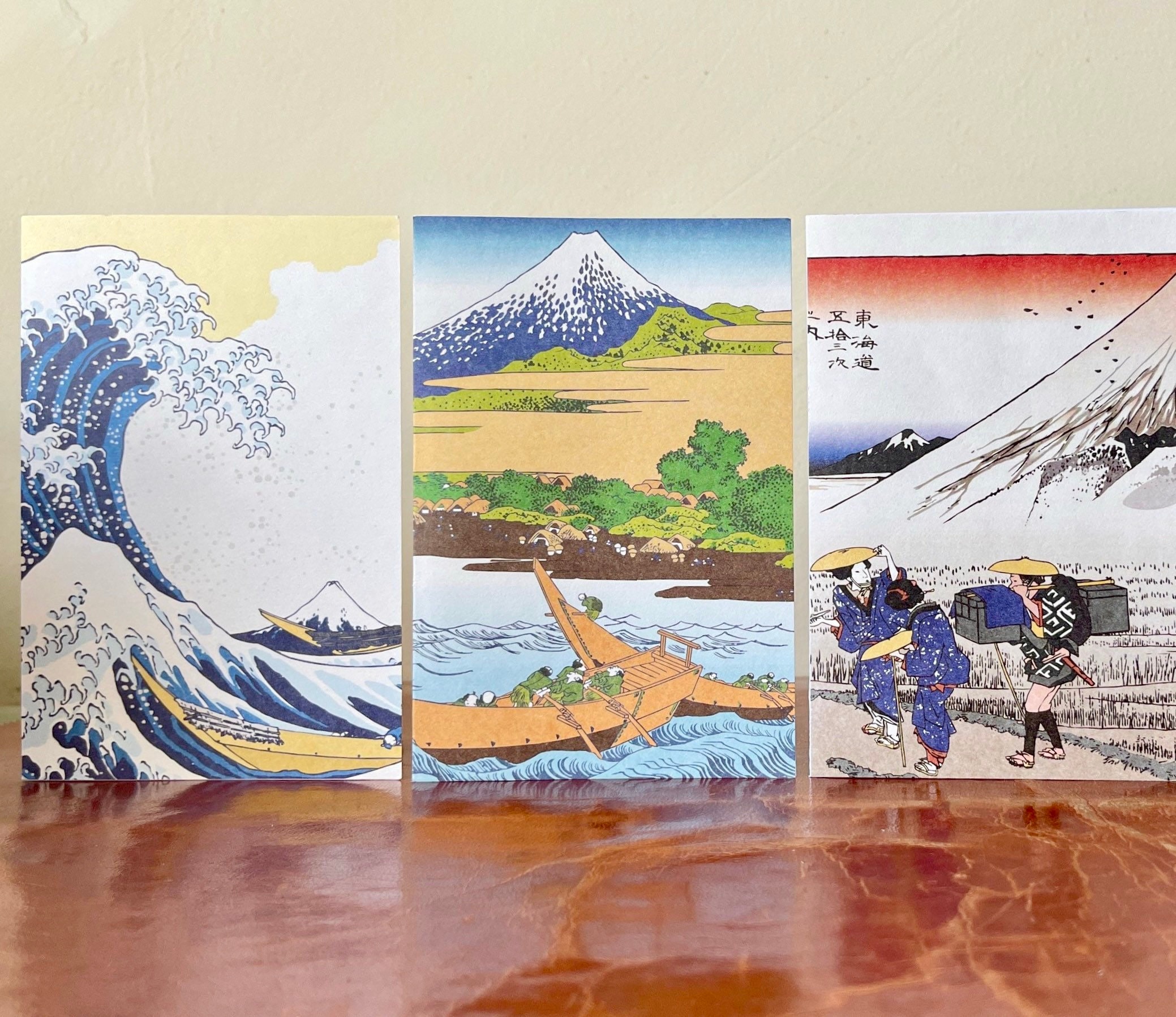 Japanese Origami Paper Greeting Cards Set of 5 Handmade 4x6 Cards and ...