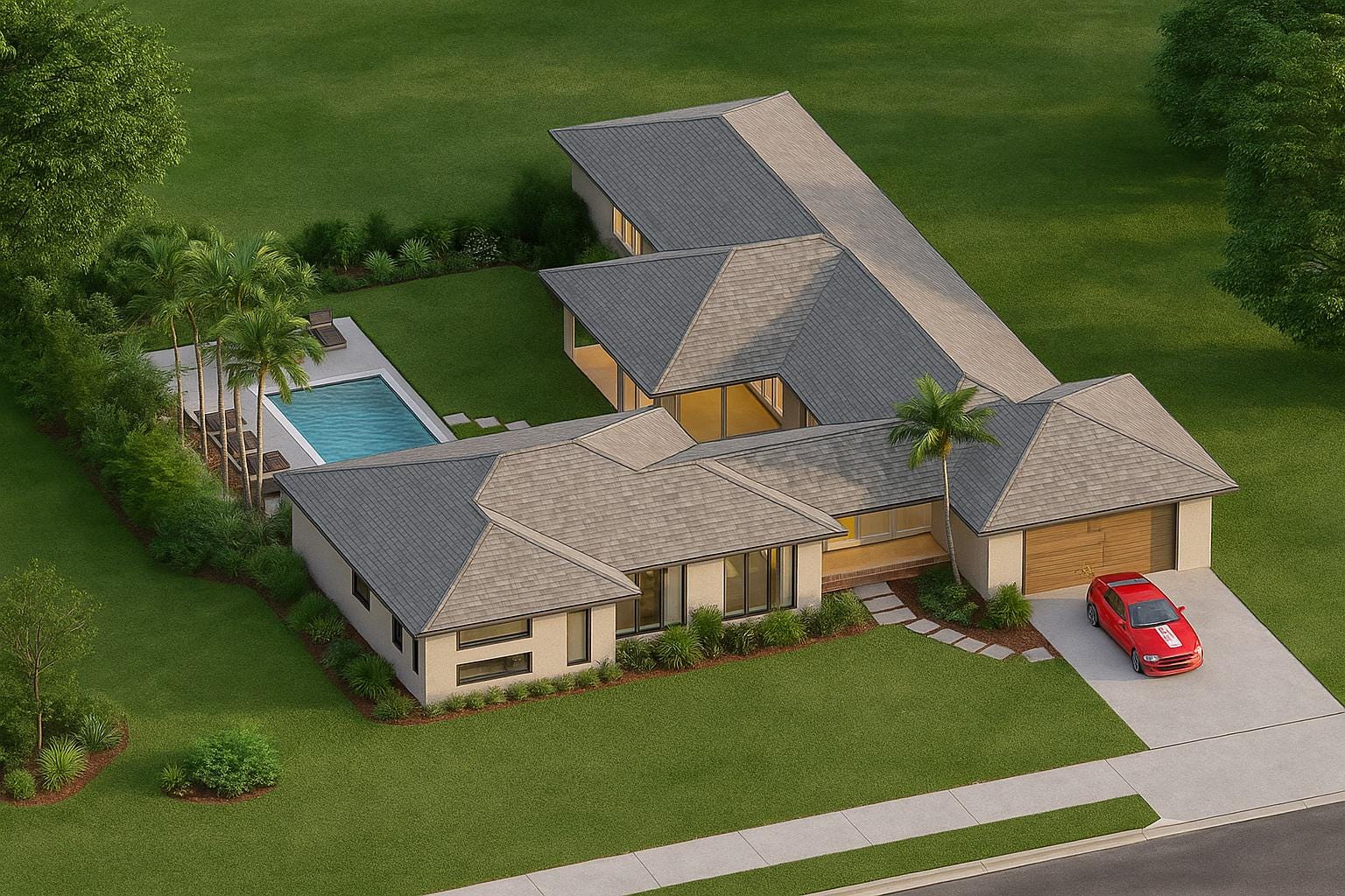 L Shaped Resort Style Home - Etsy