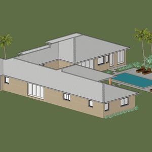 L Shaped Resort Style Home - Etsy