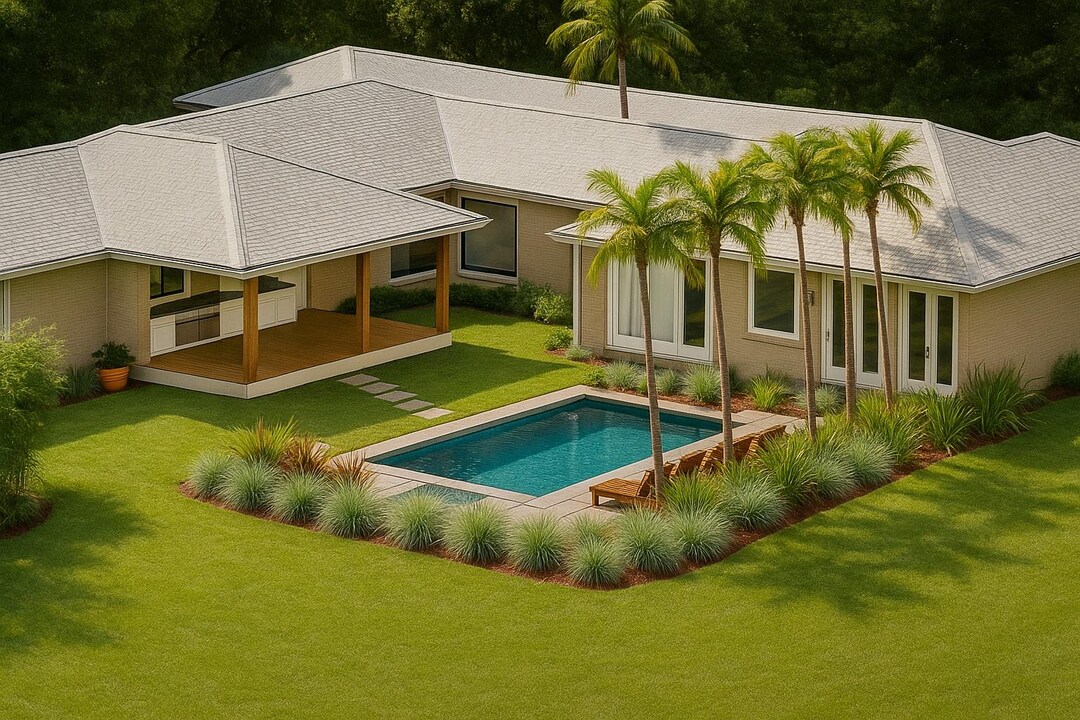 L Shaped Resort Style Home - Etsy