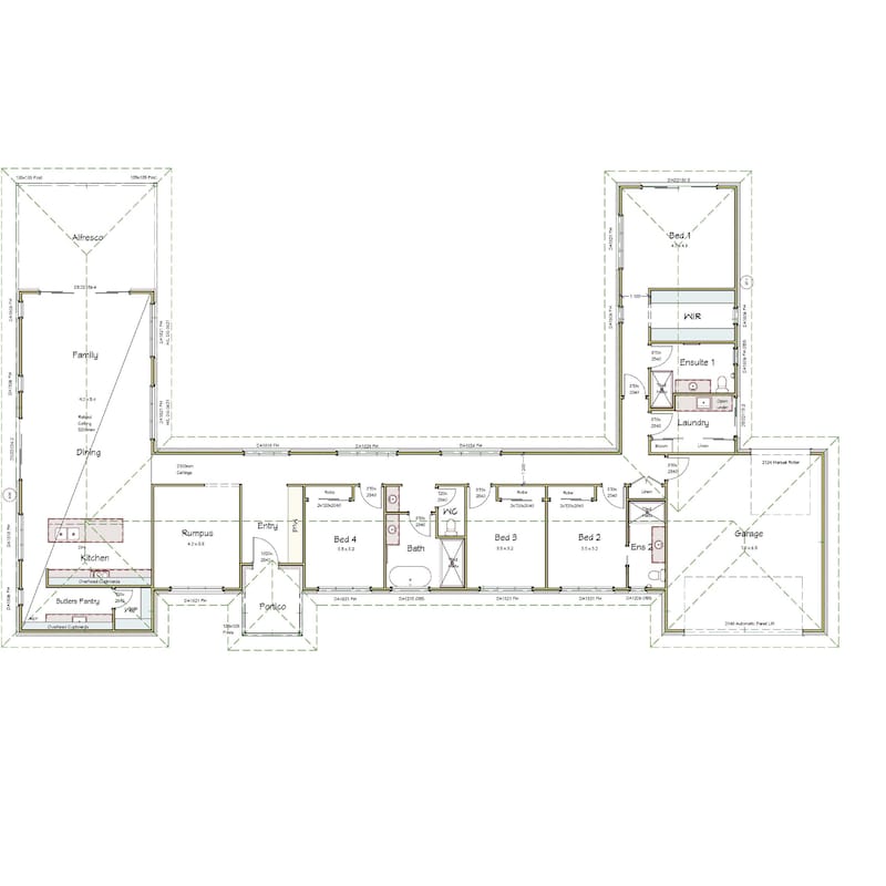 U Shape Floor Plan - Etsy