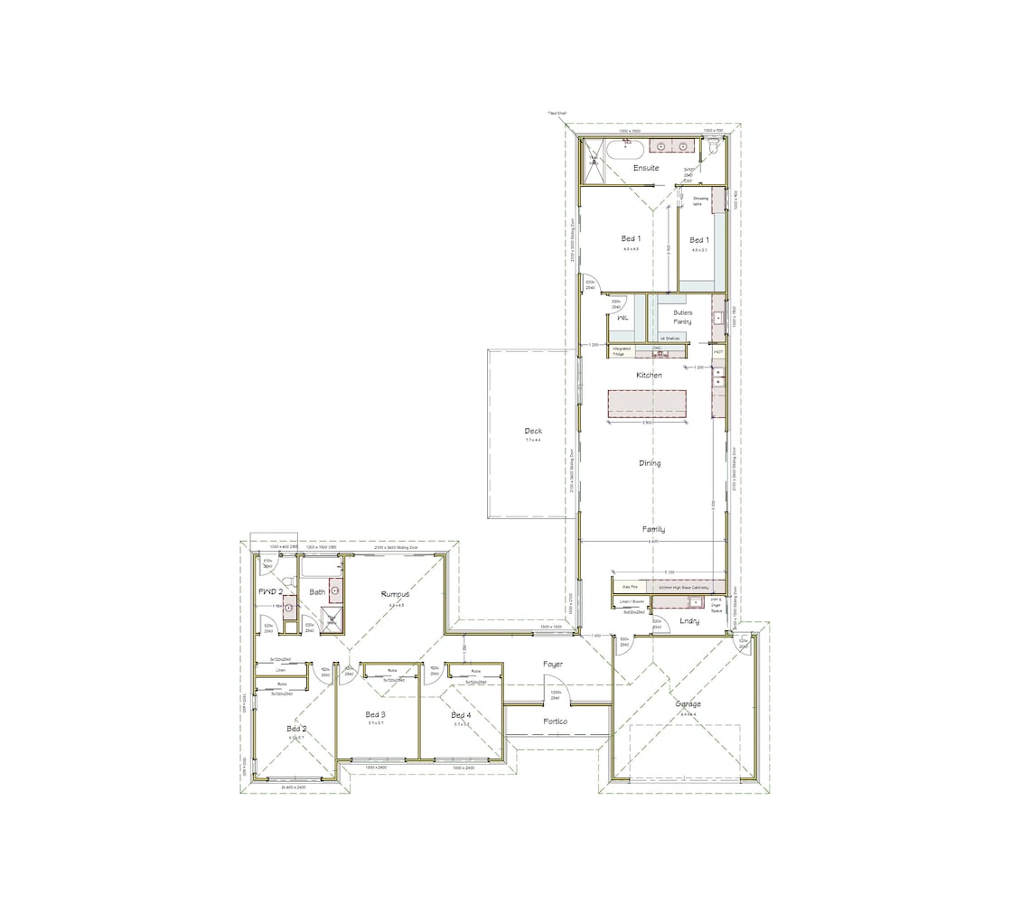 L Shaped, Courtyard Home, Resort Style - Etsy