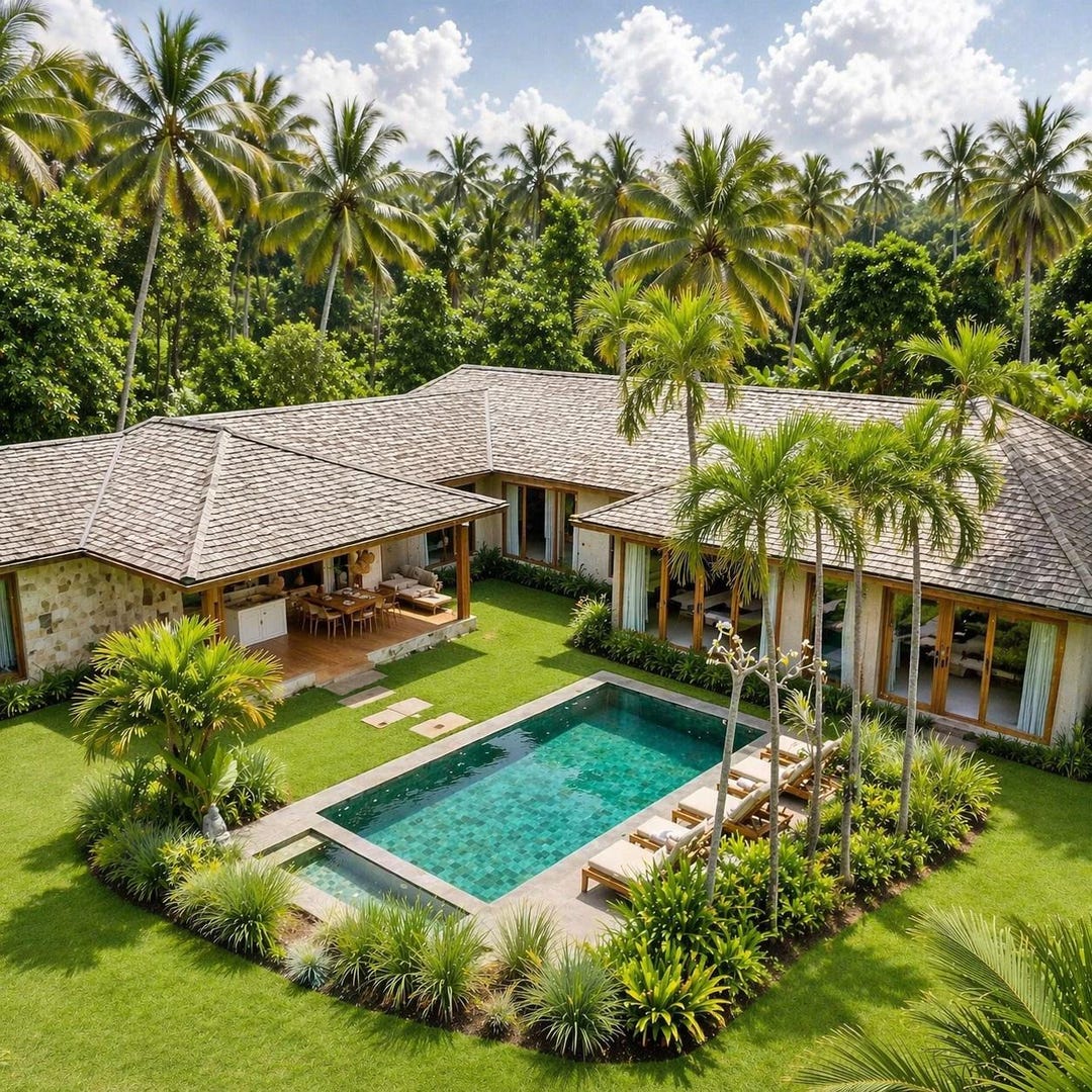 L Shaped Resort Style Home - Etsy