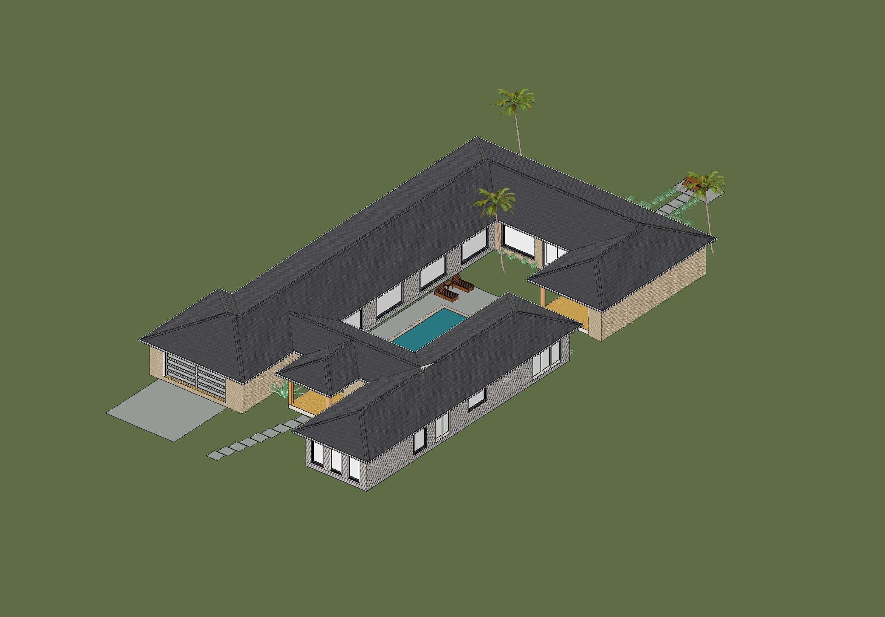 U Shaped House Floor Plan 1800 U Shaped House Plans | Find Your Ideal