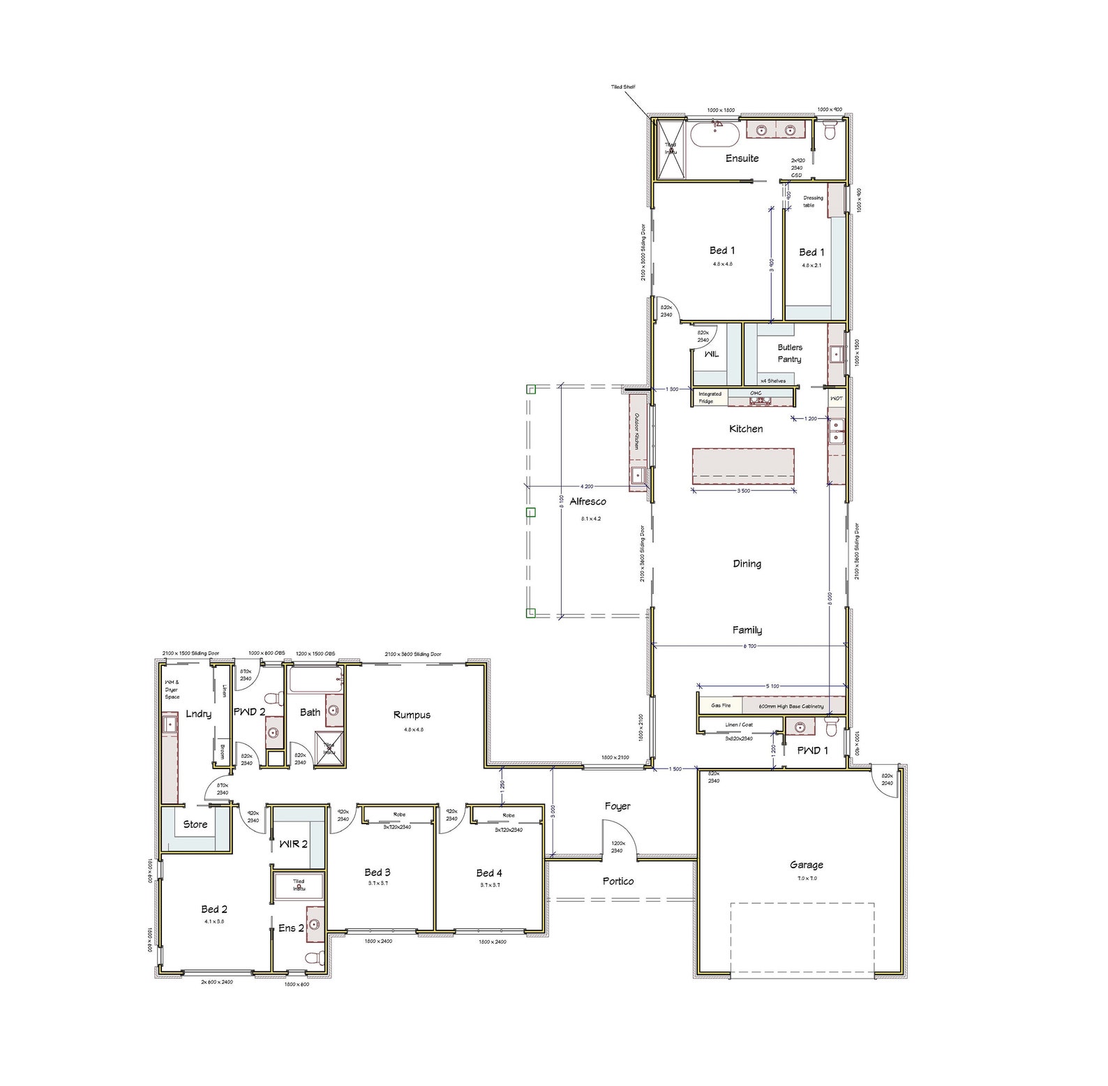 L Shaped Resort Style Home - Etsy