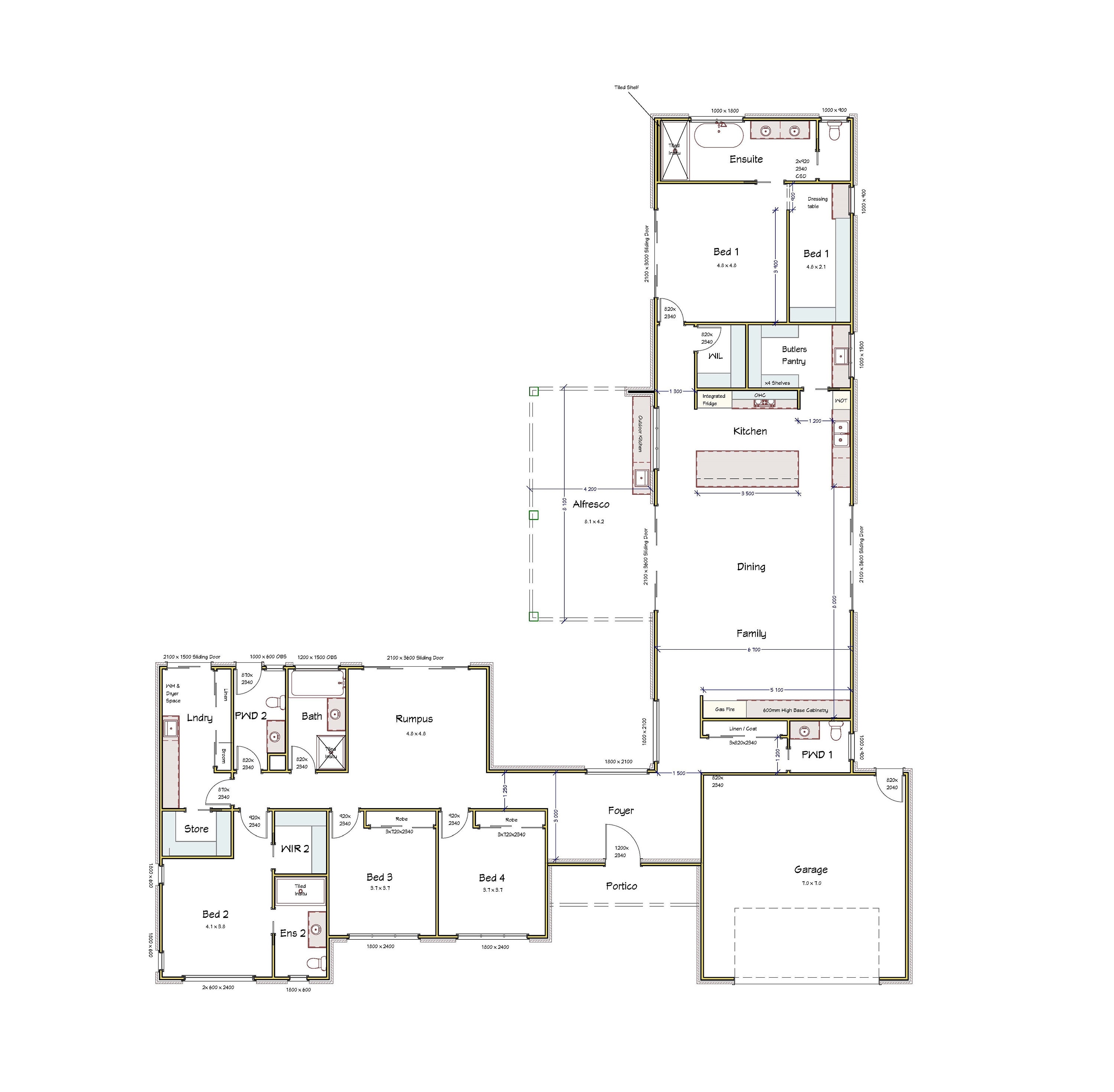 L Shaped Resort Style Home - Etsy