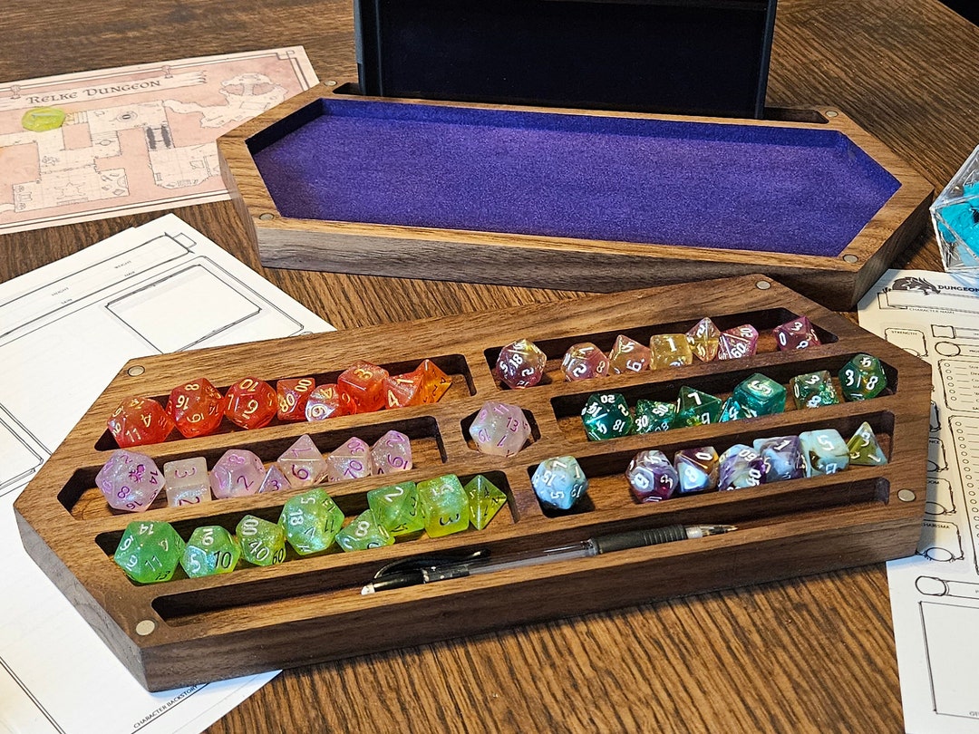 Dice Hoarder / Dice Vault Dnd Dice Box and Dice Tray With Tablet Stand ...