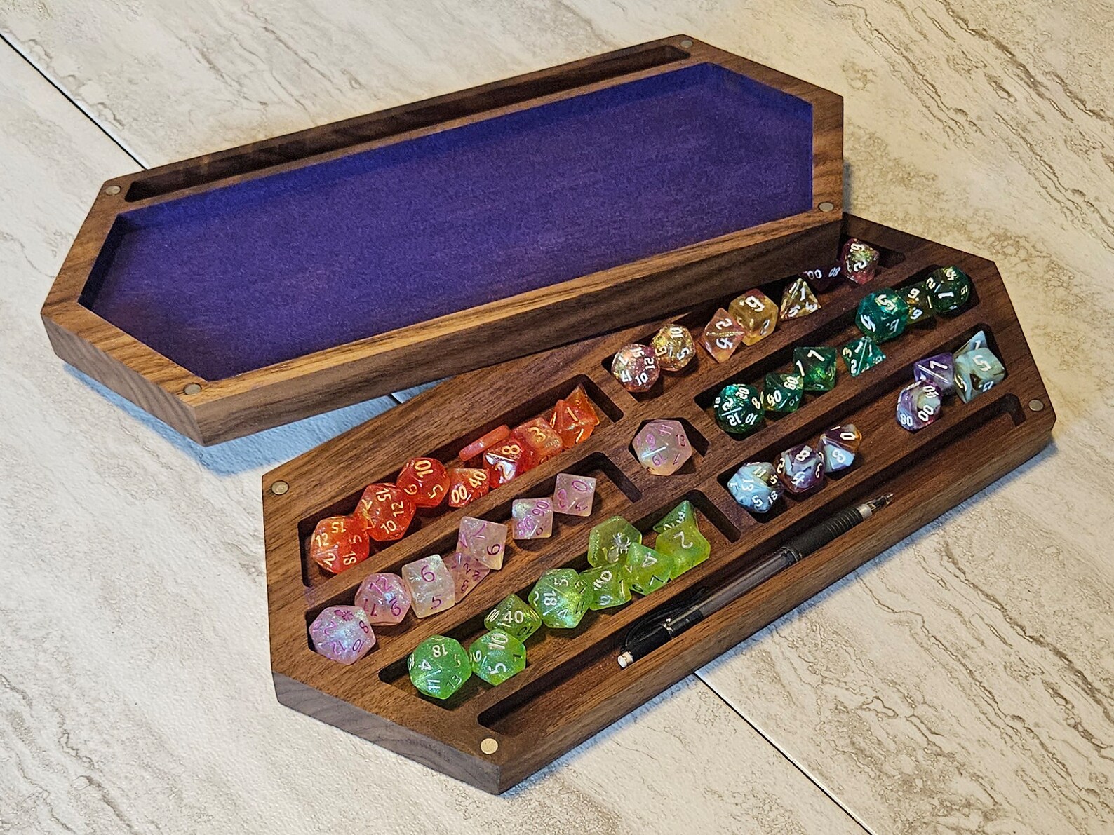 Dice Hoarder / Dice Vault Dnd Dice Box and Dice Tray With Tablet Stand ...