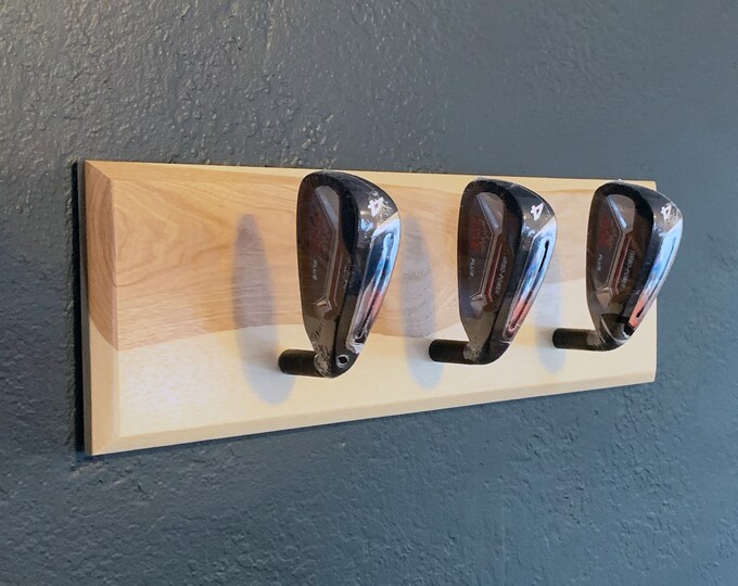 Golf Club 3 Hook Coat Rack or Hat Rack Great Gift for Golfers - Etsy