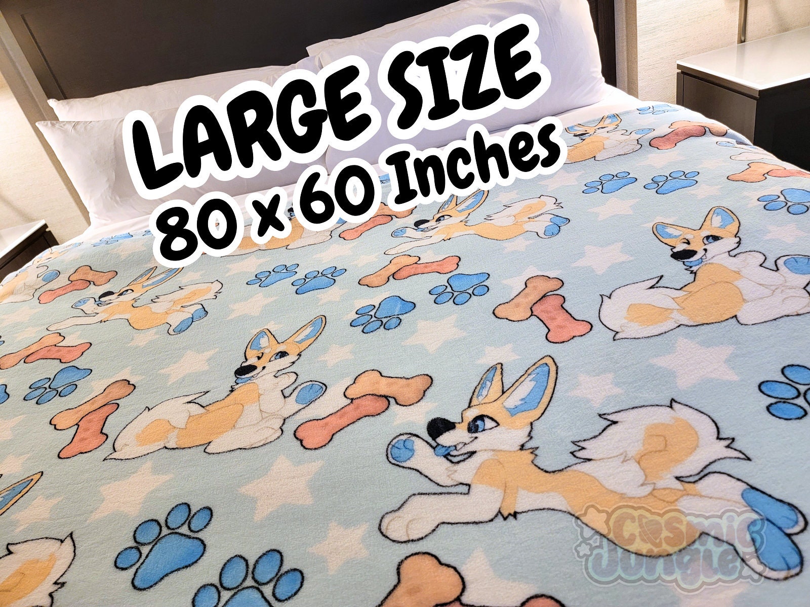 CUSTOM BLANKETS LARGE - High Quality, Ych, Character, Anime, Furry ...