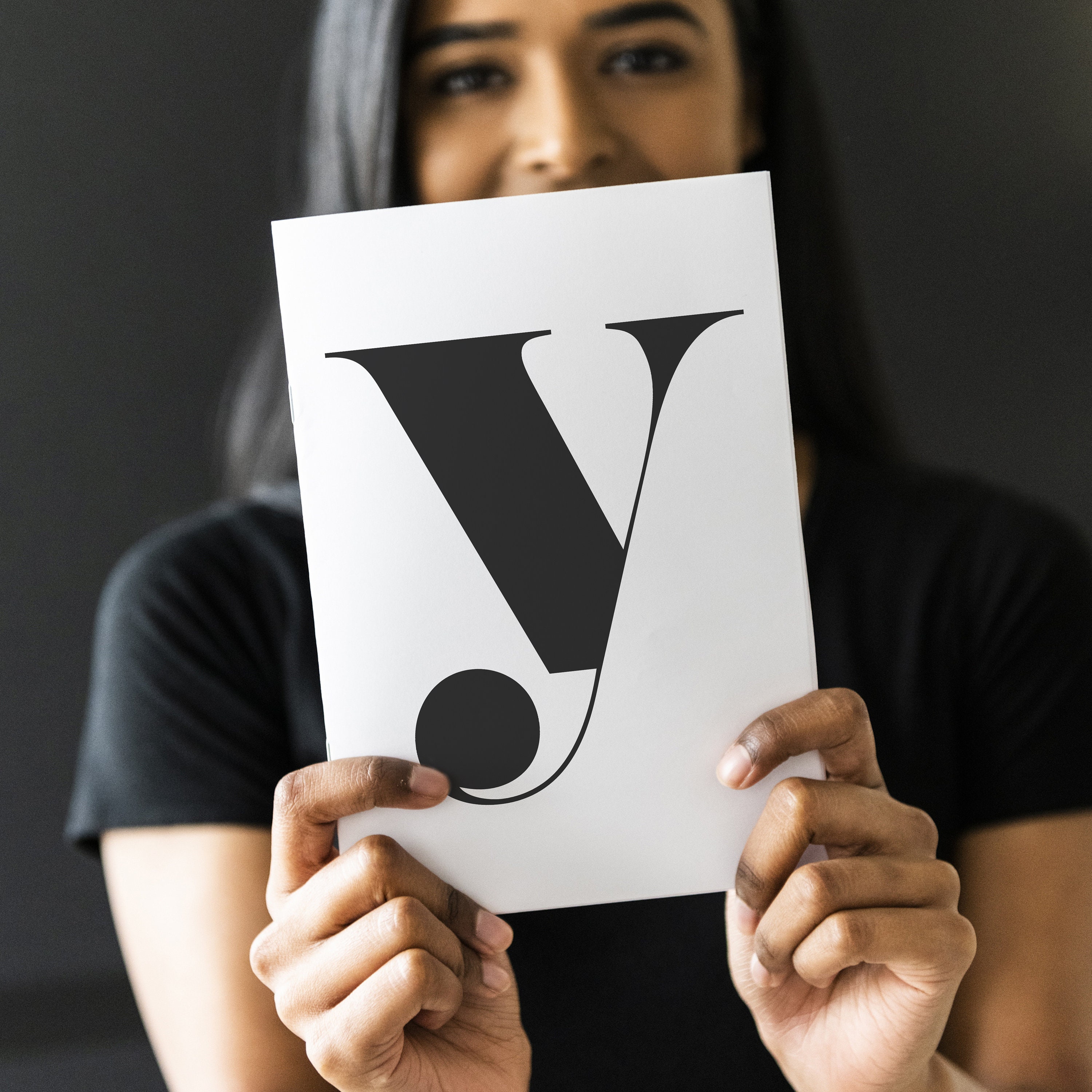 Big Initial Letter Y - Instant Download Printable Wall Art - Black ...