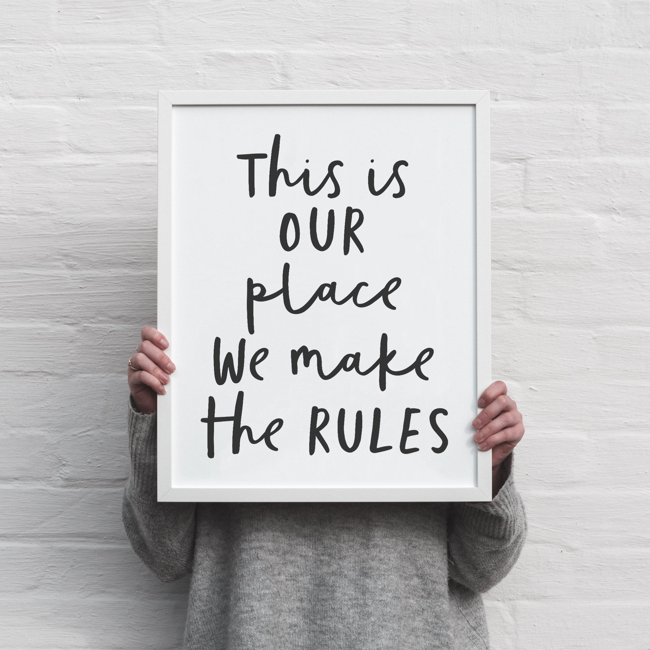 This is Our Place We Make the Rules Instant Download Printable Wall Art ...