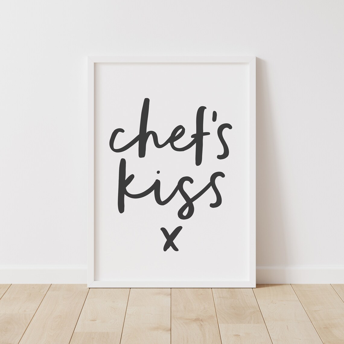 Chef's Kiss - Instant Download Printable Wall Art - Motivational Black ...