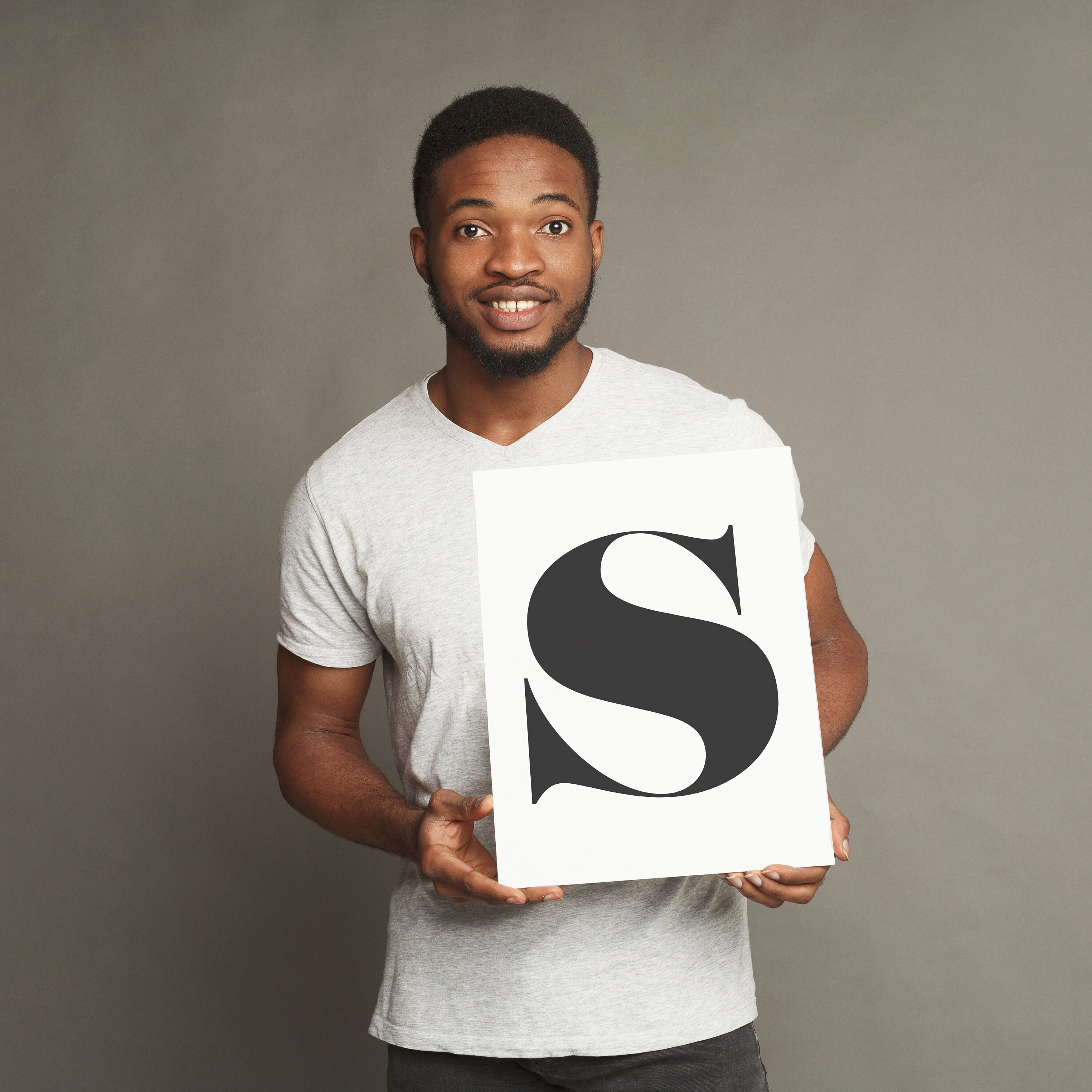 Big Initial Letter S - Instant Download Printable Wall Art - Black ...