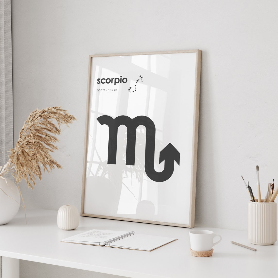 Scorpio Astrology Zodiac Print Instant Download Printable - Etsy